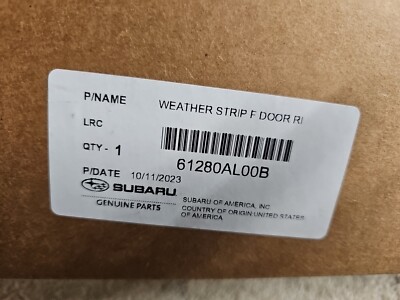 Genuine Subaru Belt Molding 61280AL00B | eBay