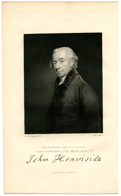 JOHN HEAVISIDE, English Surgeon, 1831 Steel Engraving 9650 | eBay