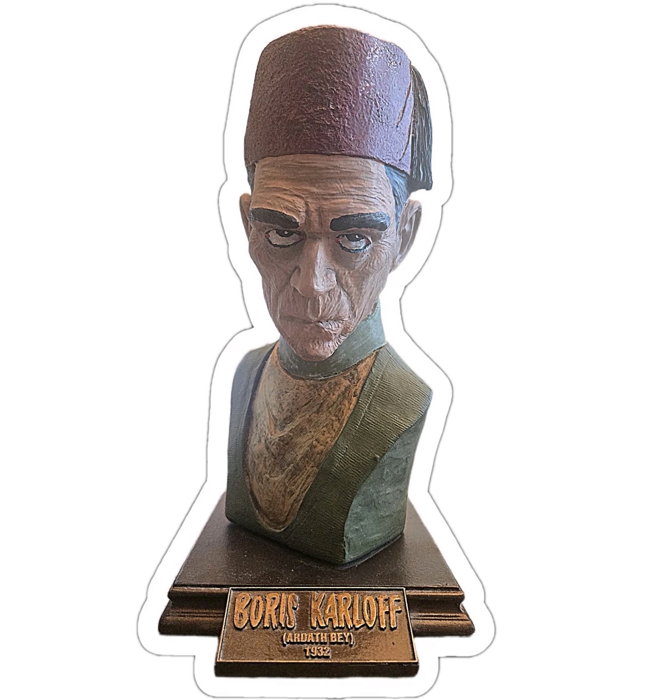 Boris Karloff as Ardath Bey Movie The Mummy Painted Figure Model Bust ...