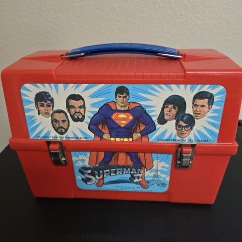 Aladdin Superman 2 Vintage 1980 Original Plastic Lunchbox - No Thermos ...