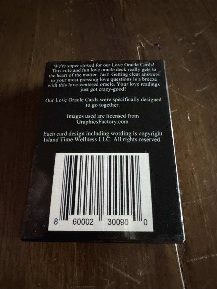 Island Time Wellness Love Oracle Cards 54 Card Deck Tarot Clarification ...