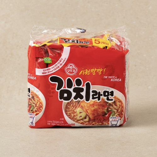 Ottogi Kimchi Ramen 120g Bag Ramen Pack of 5 | Korean noodles – La Paz ...