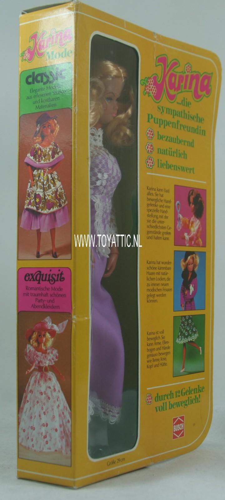 Karina Barbie sized clone doll from Busch original package # 1603 NRFB ...