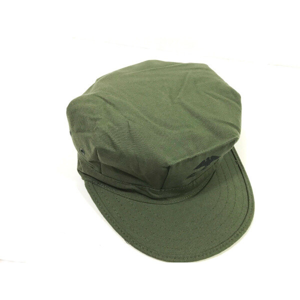 USMC OD Green 8-Point Cover - Marine Corps 1960's Sateen Utility Cap ...