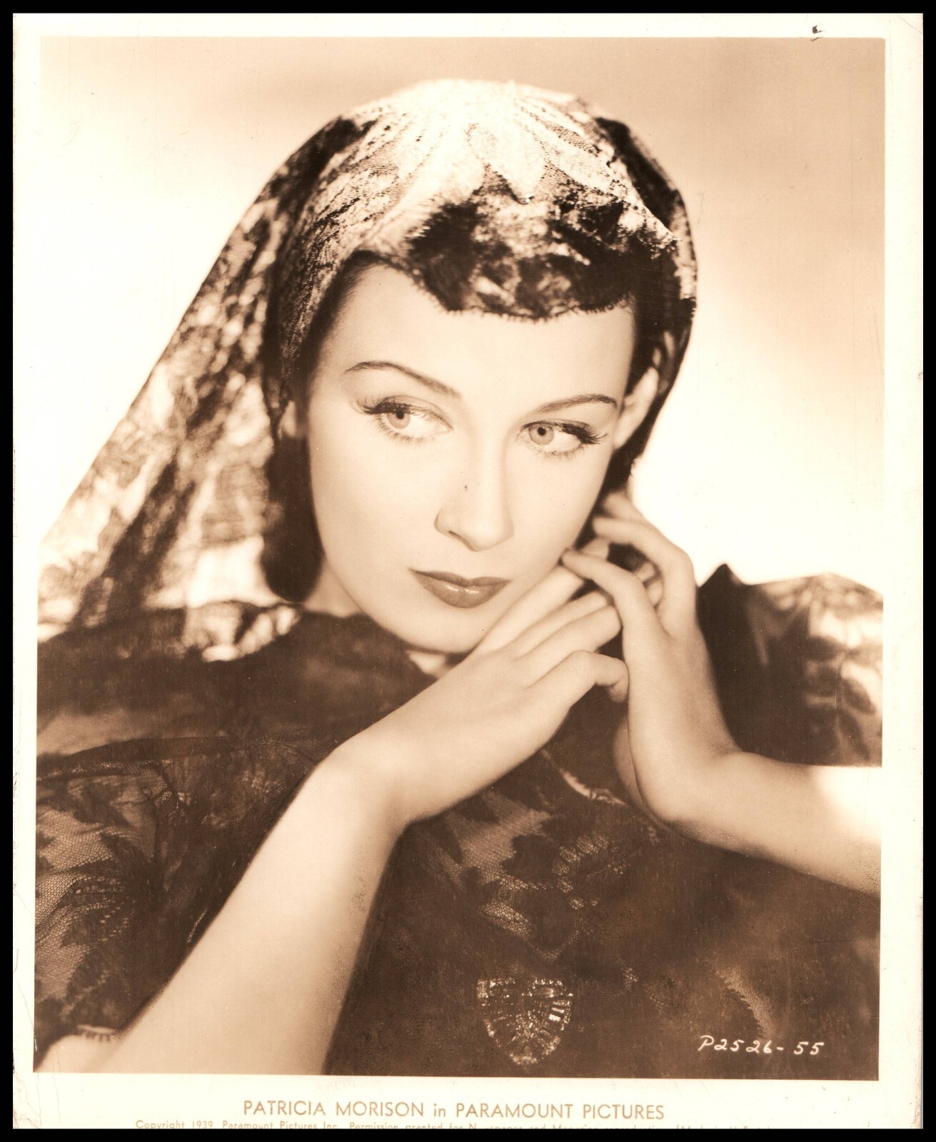 HOLLYWOOD BEAUTY PATRICIA MORISON 1939 STUNNING PORTRAIT ORIG VINTAGE ...