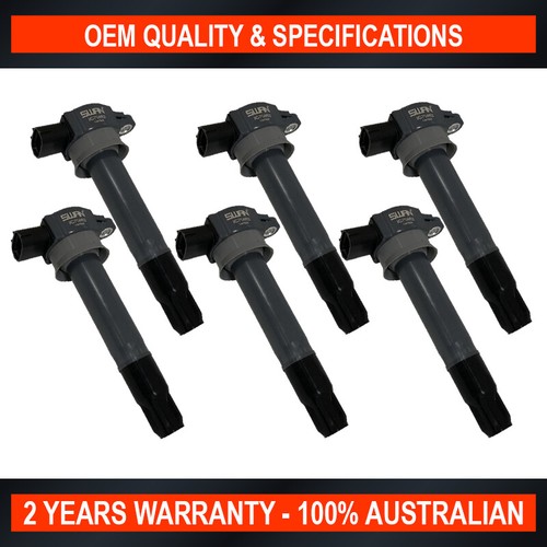 6-Pack Swan Ignition Coil for Mitsubishi Triton ML GLS GLX GLX-R 2008 ...