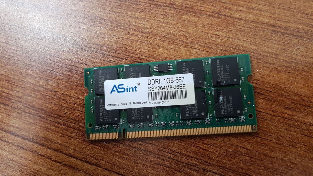 LOT OF 5 PCS. ASint 1gb DDRII 1gb-667 Ssy264m8-j6ee Laptop RAM | eBay