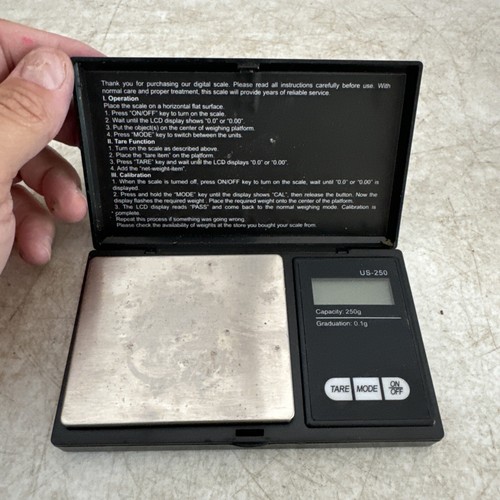 US-250 250g x0.1g DIGITAL JEWELRY SCALE FROM US BALANCE | eBay