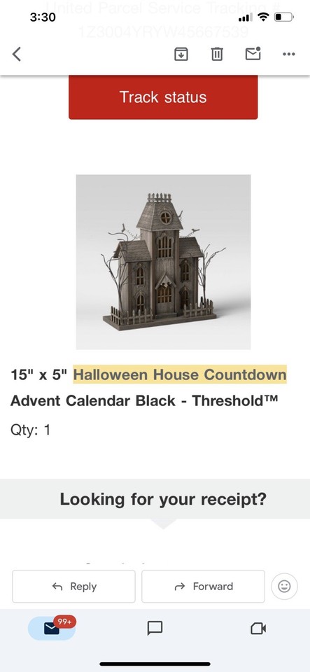 RARE Target Threshold Halloween Advent Countdown Wooden Black Haunted ...