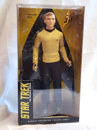 StarTrek The Original Series Barbie Collectors 50th Captain Kirk Doll ...