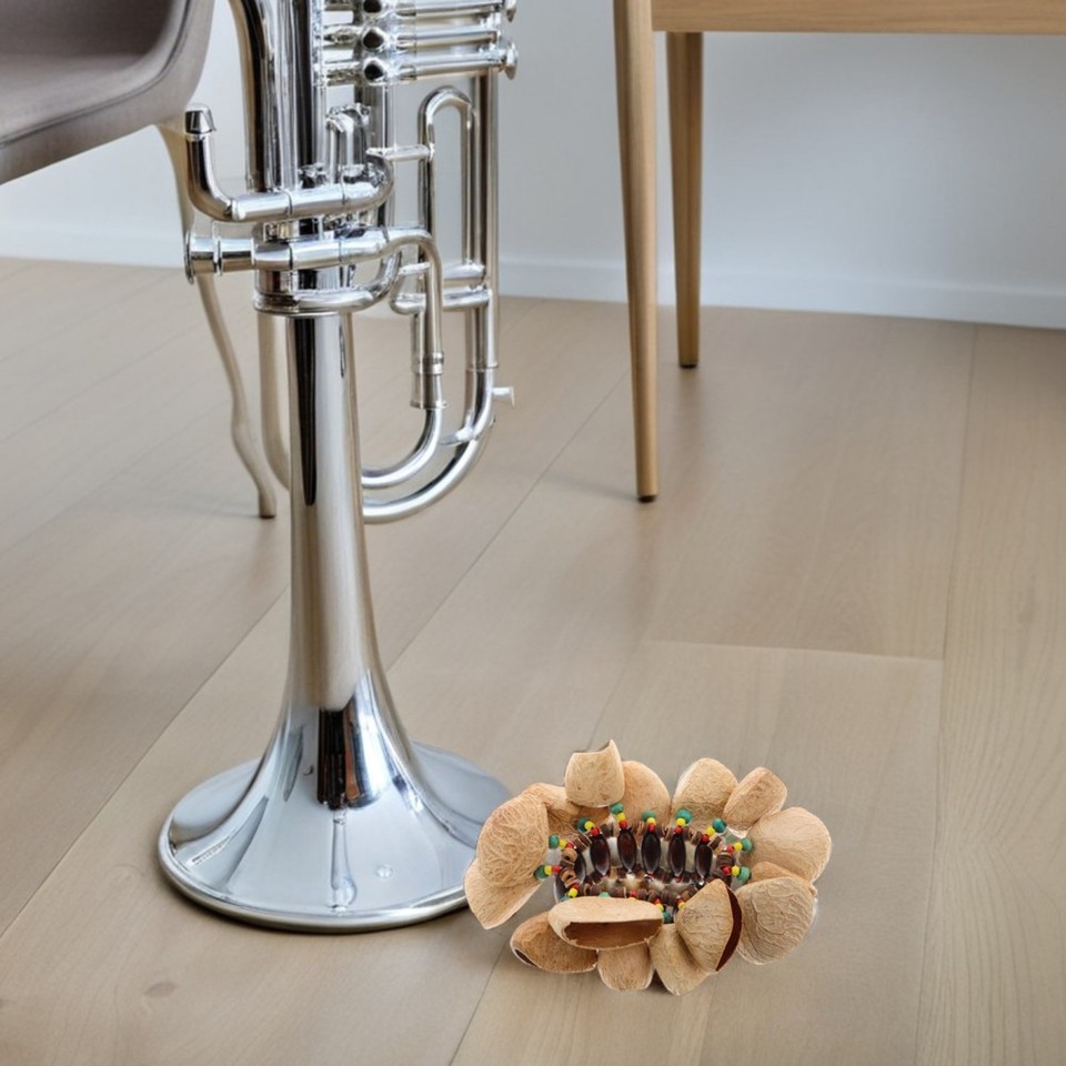 Tribal Style Bangle Nut Shell Bracelet Hand Chain Drum Percussion ...