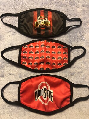 Lot of 3 NEW Ohio State Buckeyes Adult Unisex Face Masks - FREE ...