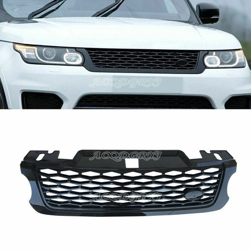 Glossy Black Front Bumper Grille Mesh Grill For Range Rover Sport SVR ...
