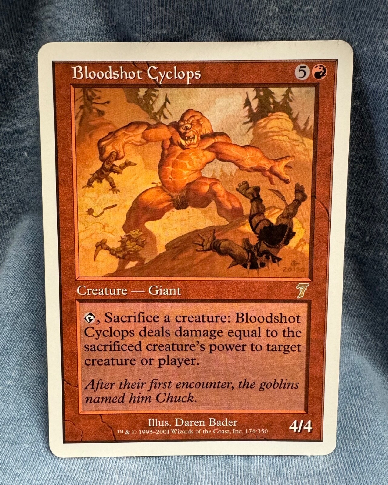 MTG - Bloodshot Cyclops - 7th Edition - NM - Free Shipping! - Buy more ...