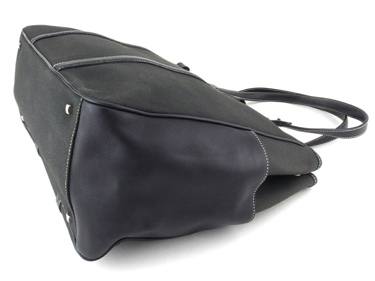 Salvatore Ferragamo Tote Bag Vala Canvas x Leather Authentic Salvatore Ferragamo Tote Bag Vala Canvas x Leather Authentic