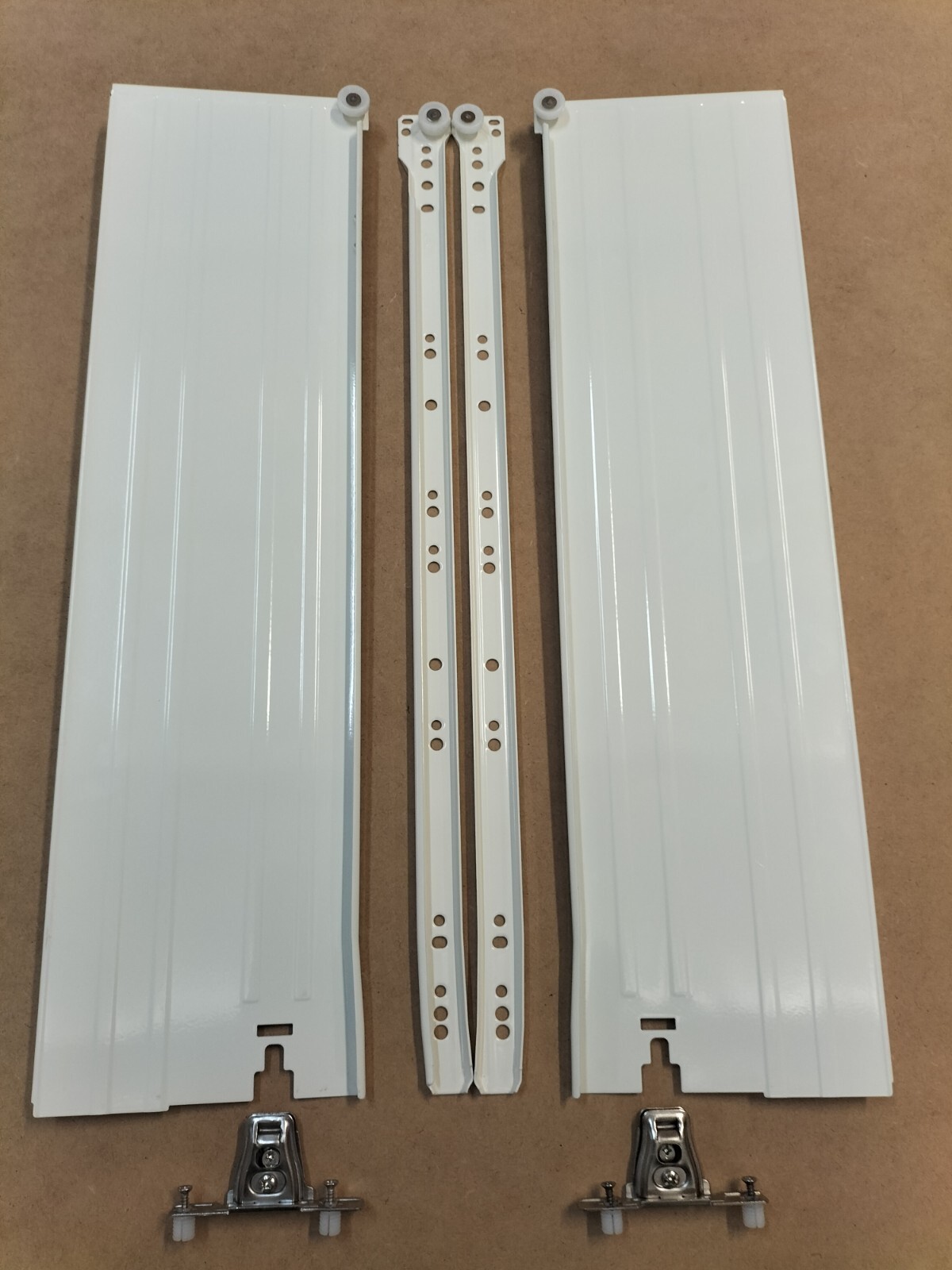 550mm x 150mm SINGLE SIDED METAL DRAWER RUNNERS WITH CAM ADJUSTABLE ...