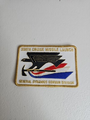 Vintage embroidered Patch 200th Cruise Missile Launch US NAVY | eBay