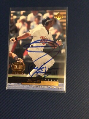 2000 Upper Deck Jacque Jones Major League Debut Autographed Card | eBay