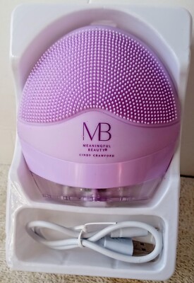 Meaningful Beauty Facial Device Scrub Portable Purple USB Charger New ...