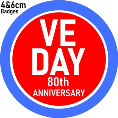 VE Day VJ Day 80th Anniversary Badge Remembrance VE Day badge VJ Day ...