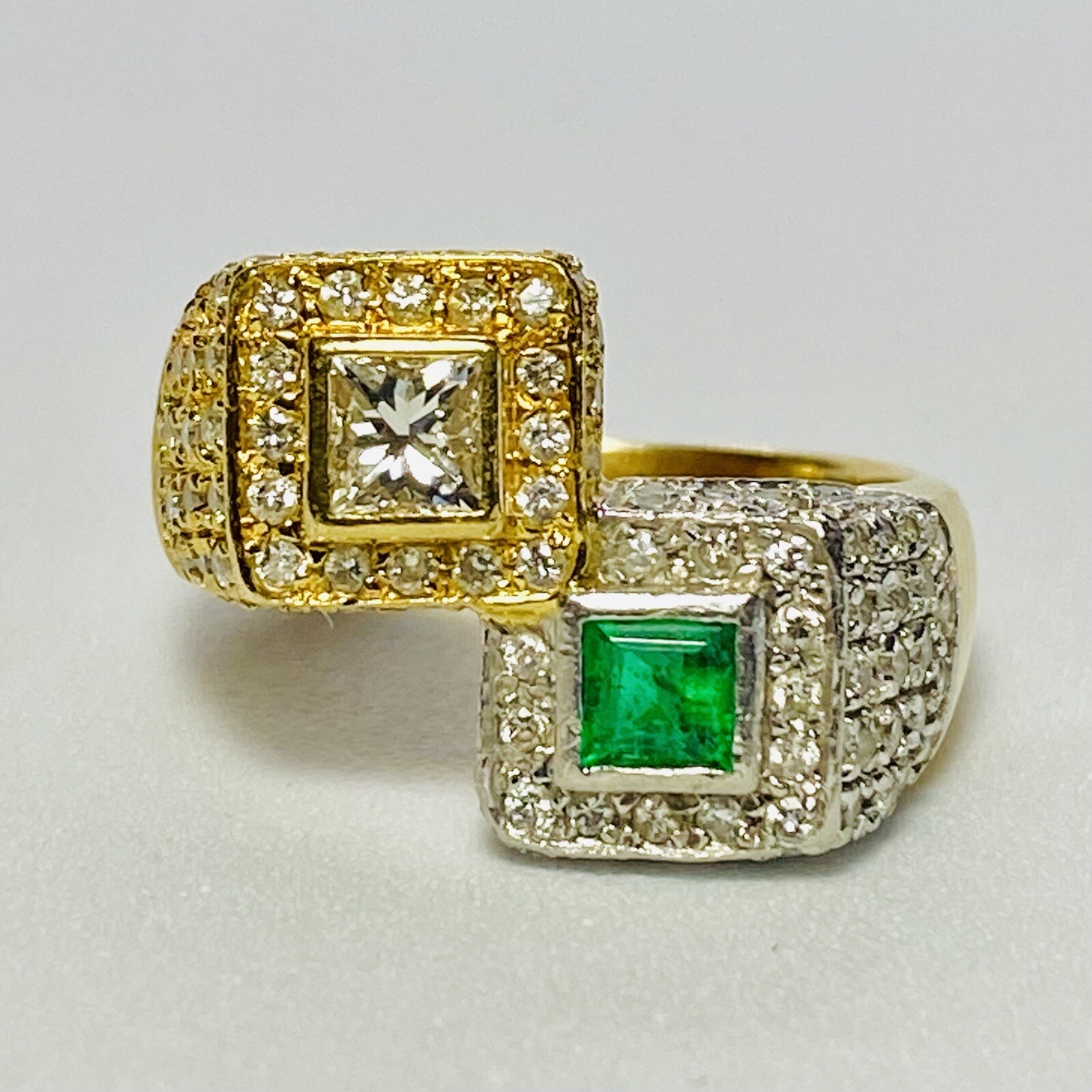 GG Certified 14K Two Tone Gold 1.20ctw Diamond .28ct … - Gem