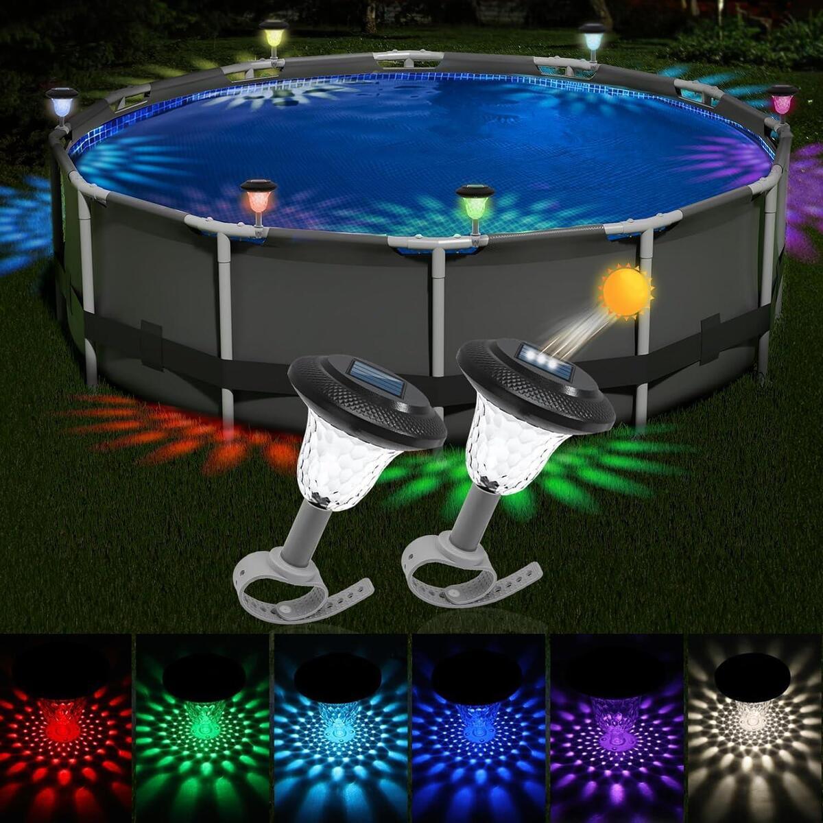 1 1 2 Swimming Pool Lights IP68 Waterproof RGB LED Swimming Swimming