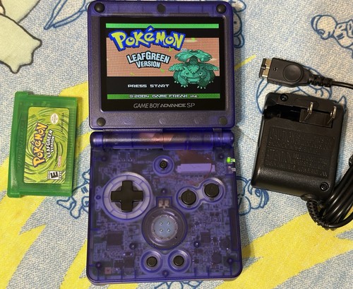 Nintendo GameBoy Advance SP IPS v5 Touch Handheld Midnight Purple w ...