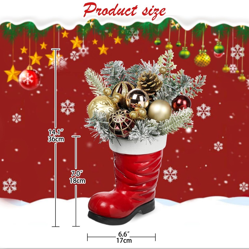 14" Christmas Table Decoration Indoor Small Tabletop Christmas Tree in ...