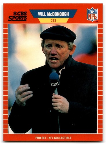 1989 Pro Set Announcers Will McDonough CBS #22 | eBay