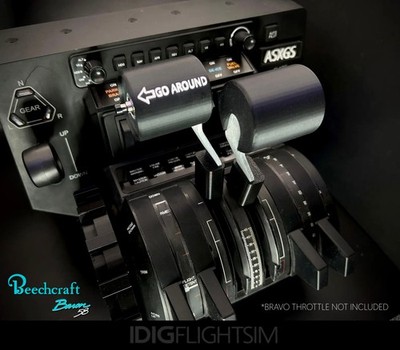 Beechcraft Baron G58 | Aluminum Lever Flight Sim Controls | Fits Bravo ...