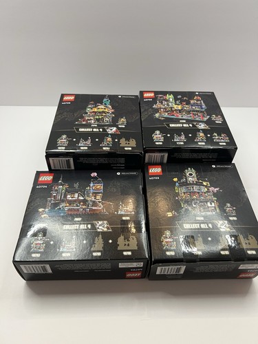 Lego Micro NINJAGO City Complete Set Lot of 4: 40703 40704 40705 40706 ...