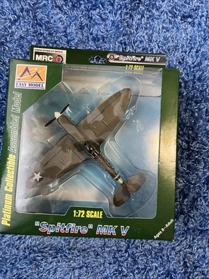 Easy Model "Spitfire" MK V WWII Aircraft Series 1:72 Scale #37216 NIB ...