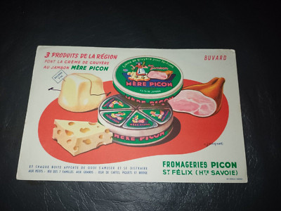 Buvard Mère Picon crème de gruyère au jambon (fromage) en très bel état ...