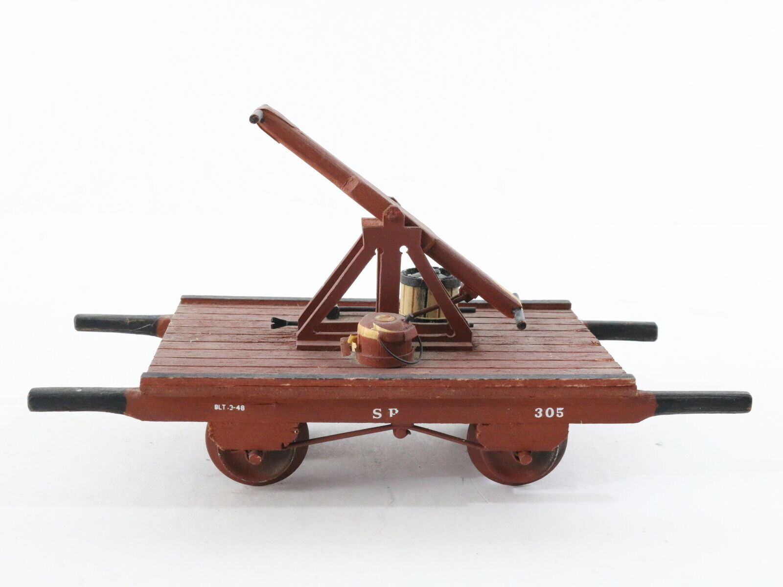 Wood Custom Made Maroon Southern Pacific 305 Hand Pump Car Train G | eBay