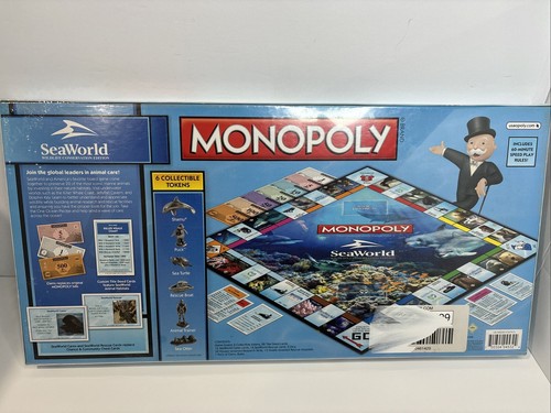Seaworld Monopoly Wildlife Conservation Edition J9 for sale online | eBay