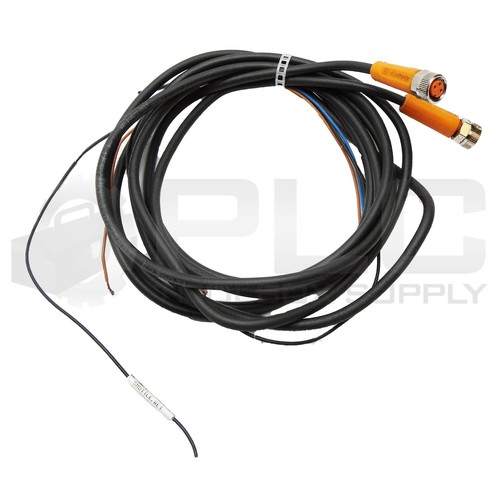 LOT OF 2 IFM ELECTRIC E238831 CONNECTOR CABLE APPOX 3 FT 3 PIN FEMALE ...