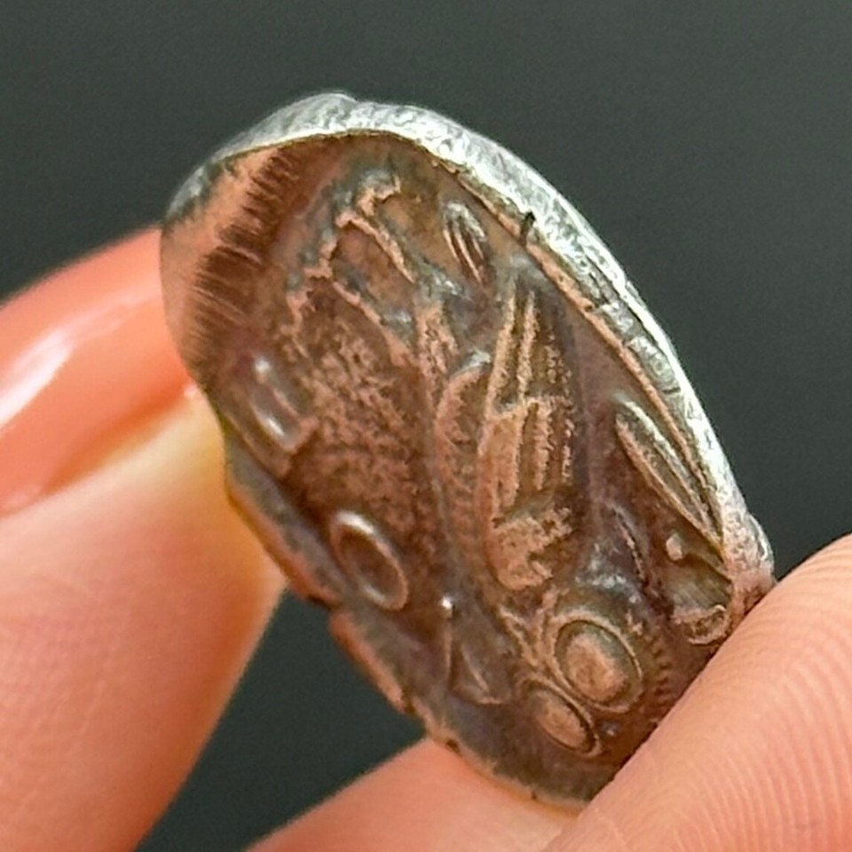 2000+ Years Old Ancient Greek Athena Owl Attica Silver Coin In Good ...