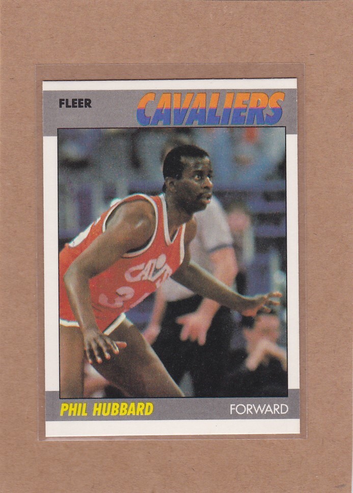 1987-88 FLEER BASKETBALL PHIL HUBBARD #53 CAVALIERS NMMT/MINT *A16055 ...