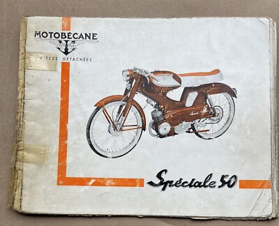 Motobecane Speciale 50 Spare Part Catalog Catalogue de Pieces Detachees ...