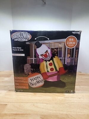 Gemmy Halloween 8 ft Animated Circus Clown Airblown Inflatable NEW ...