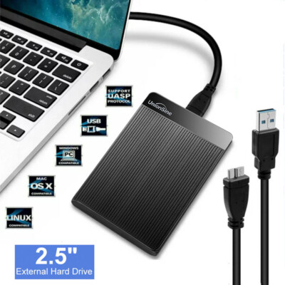 Portable External Hard Drive Disks Office Backup Extended HDD PC ...