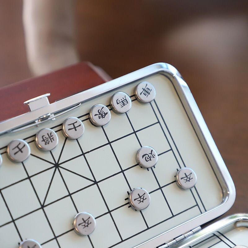Chinese chess mini chess board portable magnetic folding like chess ...