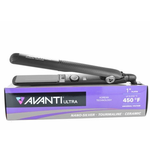 Avanti Ultra Nano-Silver Tourmaline Iron 1" Plates AV-GTL2C Flat Iron ...