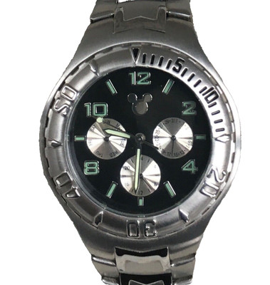 Disney Mens Mickey Mouse Watch! Three Dial Watch! New! | eBay