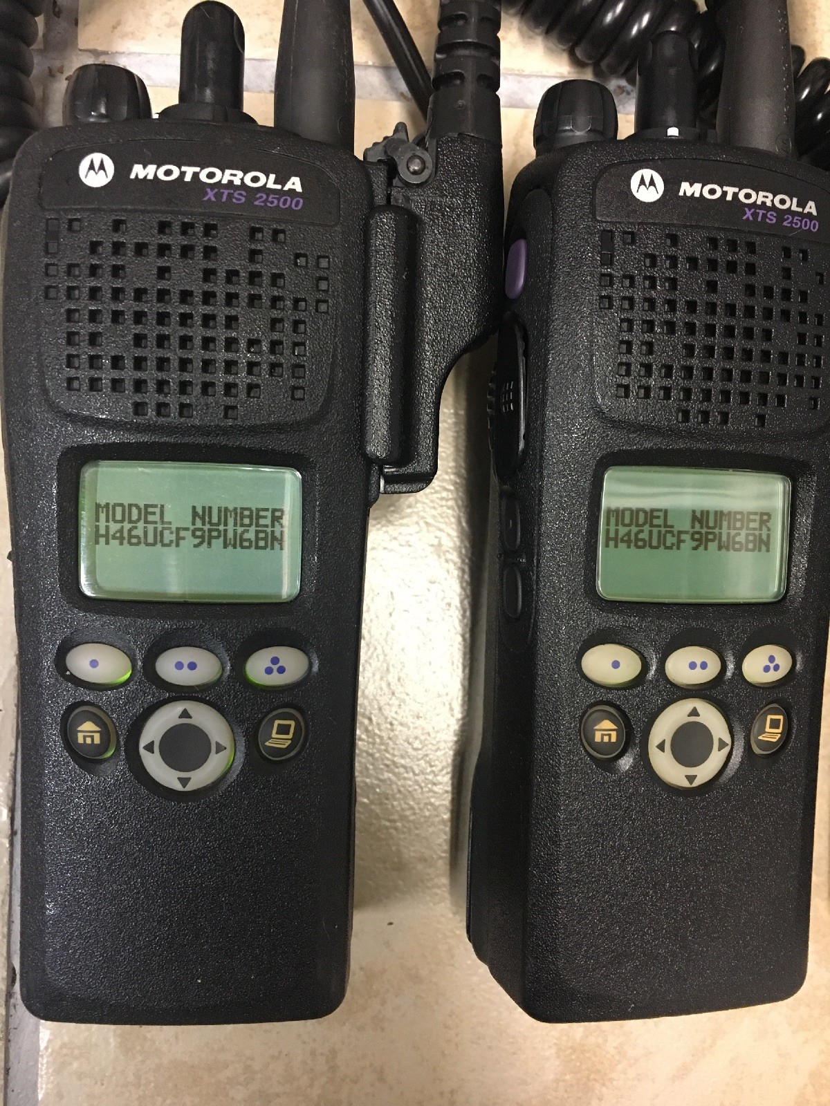 (6) Motorola XTS2500 II 800Mhz P25 Digital Radios H46UCF9PW6BN 500018 ...