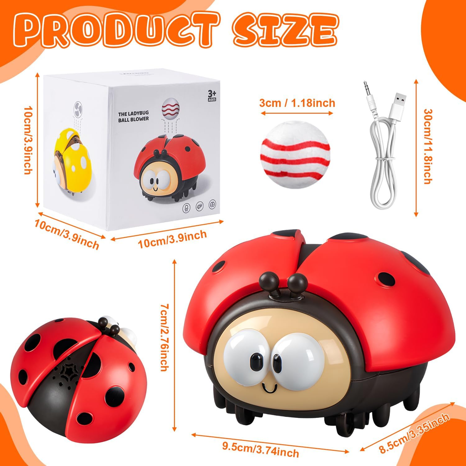 Ladybug Airball Toy Cartoon Blowing Suspended AirBall Baby Cute ...