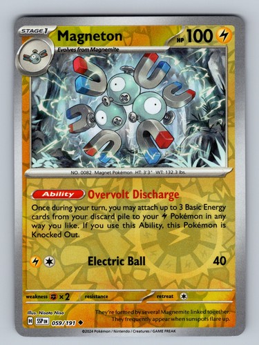 Magneton 059/191 Reverse Holo SV08: Surging Sparks NM Pokemon TCG | eBay