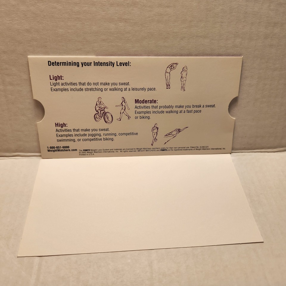 Weight Watchers WW FlexPoints Points Finder / Booster Slide Slider ...