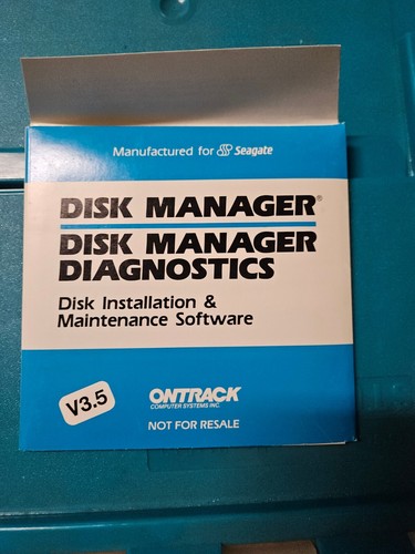 DISK MANAGER 3.5 by ONTRACK COMPUTER SYSTEMS for PC | eBay