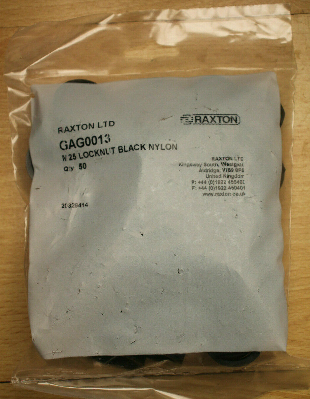 Eaton (Raxton) GAG0013 M25 Black Nylon Locknut Bag of 50 - New | eBay UK
